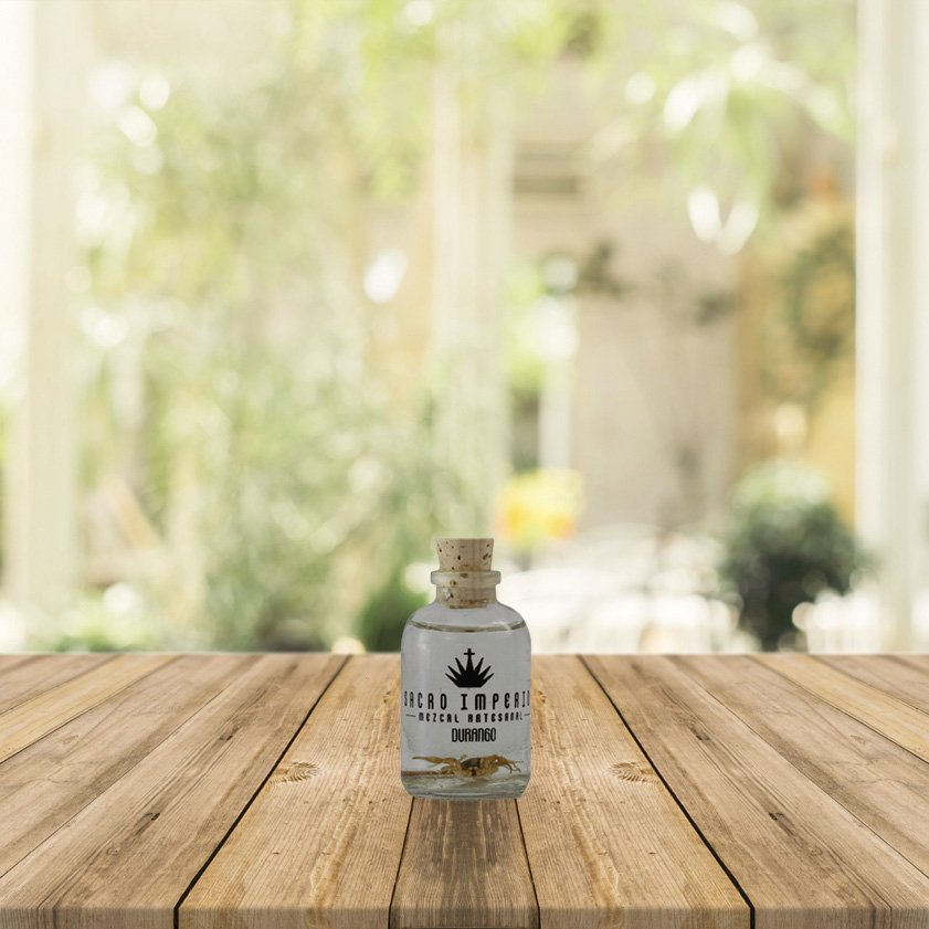 Mezcal Joven con Alacrán 35ml – Mezcal Sacro Imperio | Mezcal Artesanal ...